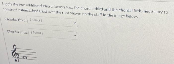Supply the two additional chord factors (i.e., the | Chegg.com