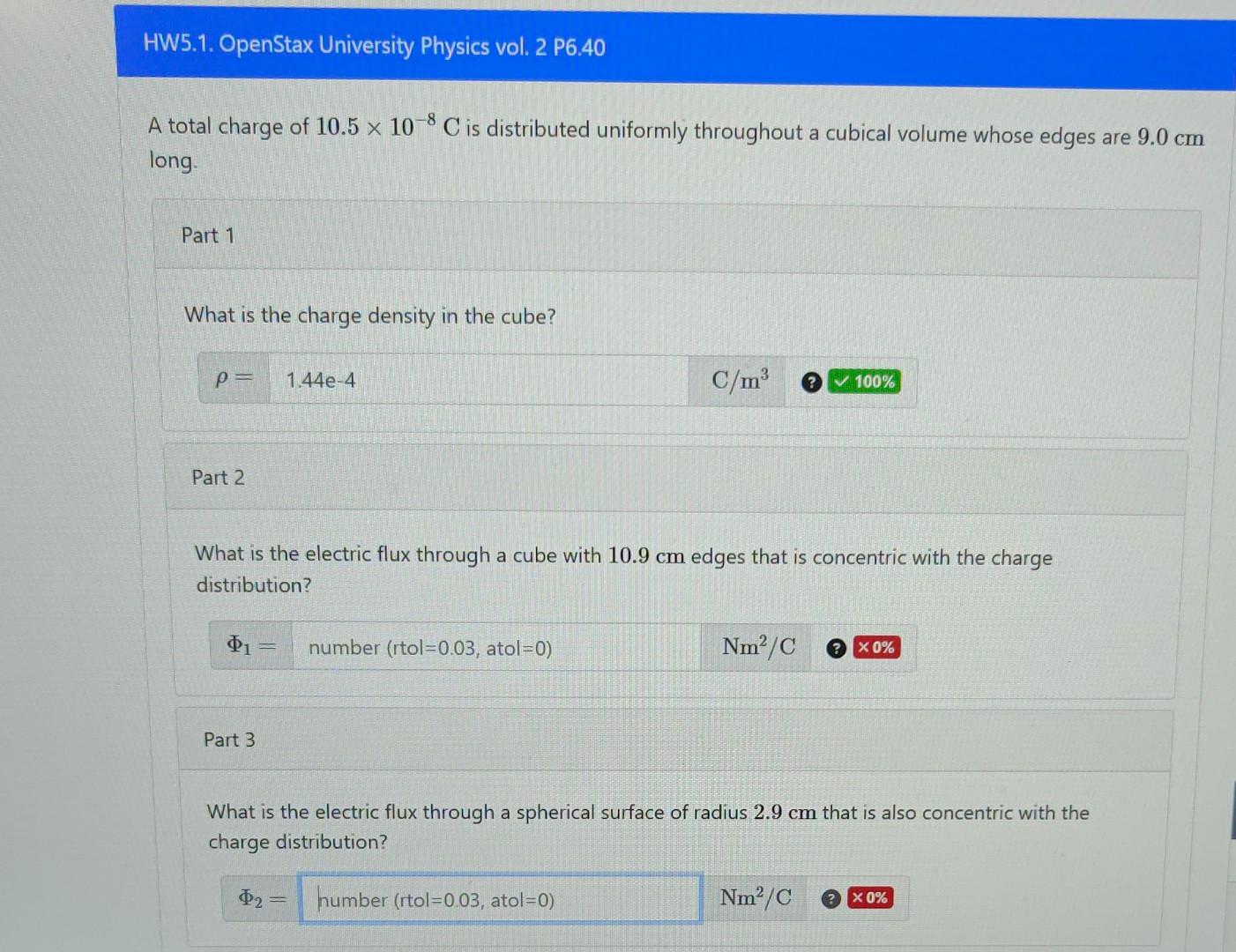 Solved A total charge of 10.5×10−8C is distributed uniformly | Chegg.com