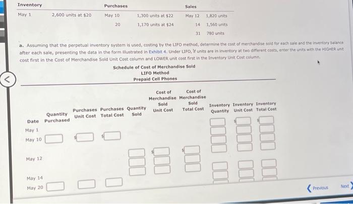 Solved a. Assuming that the perpetual inventory system is | Chegg.com