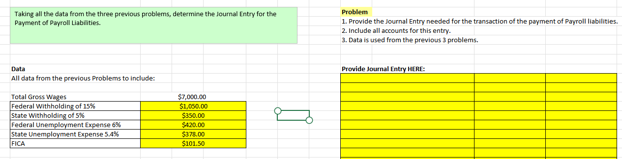 Solved Taking all the data from the three previous problems, | Chegg.com