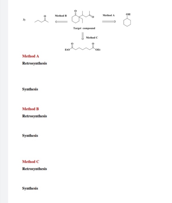 Solved Retrosynthesis Practice Problems Q) Provide a | Chegg.com