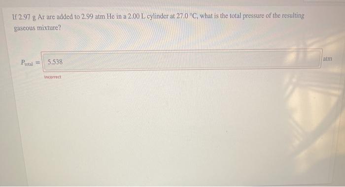 Solved Attemp A 8.12 mol sample of freon gas was placed in a | Chegg.com