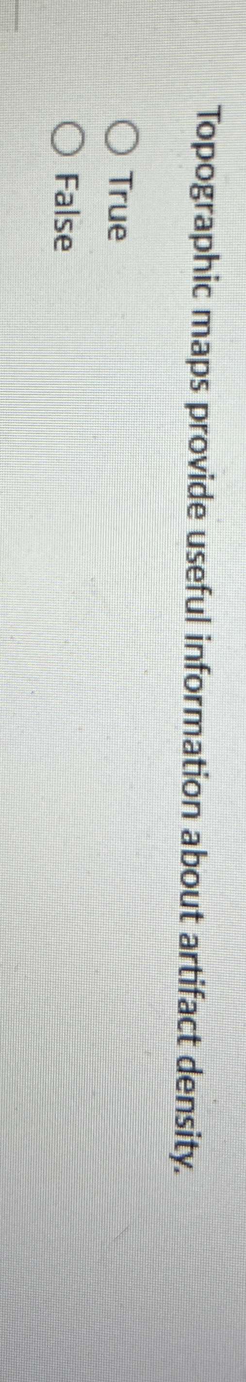 Solved Topographic maps provide useful information about | Chegg.com