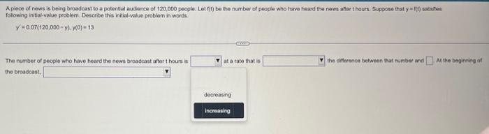 Solved Folcewing Initiol Value Problem Describe This