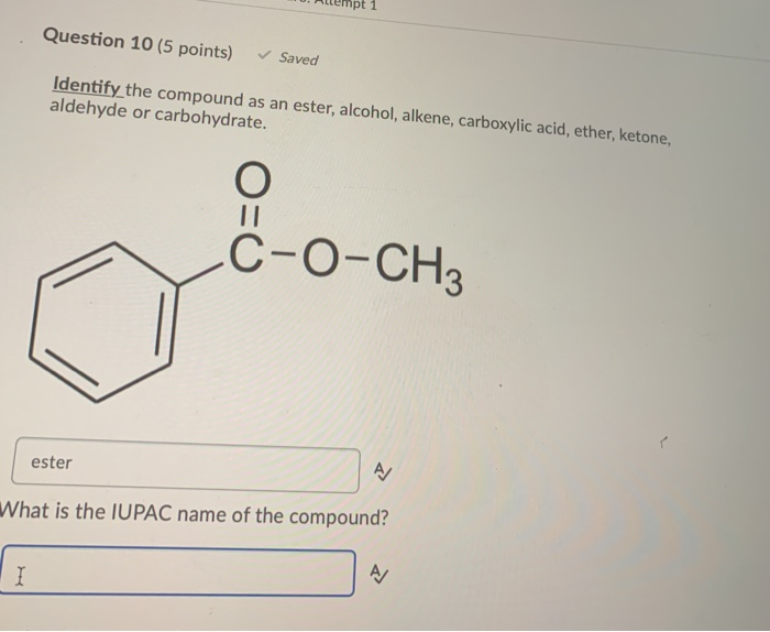 Solved mpt 1 Question 10 (5 points) Saved Identify the | Chegg.com