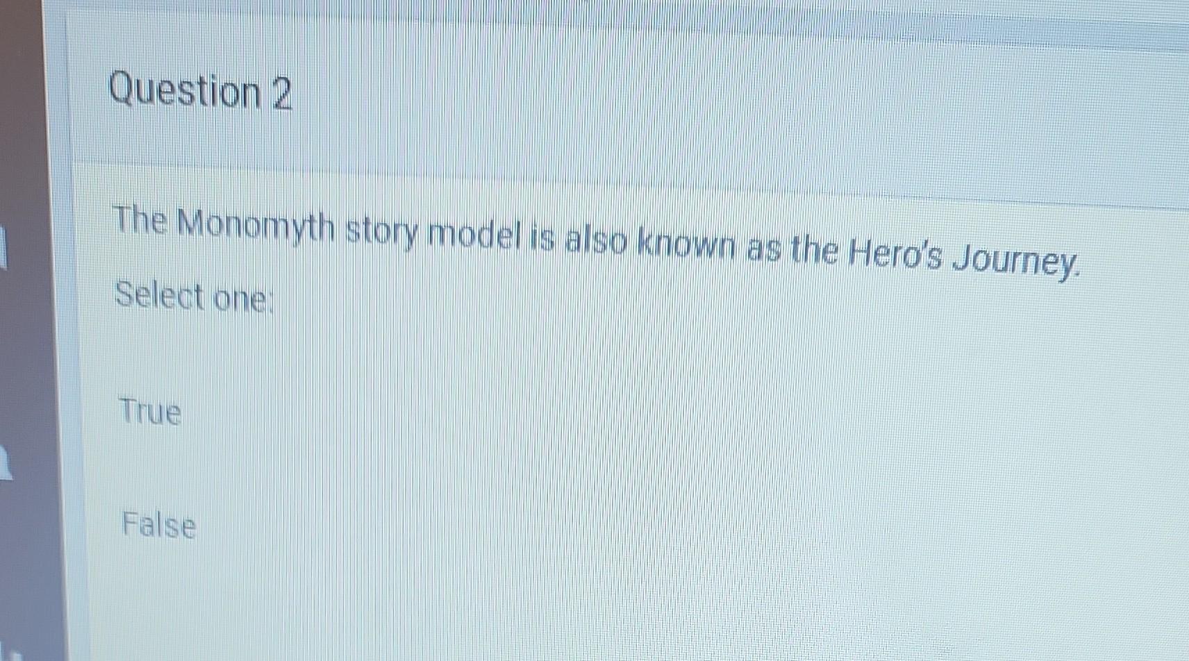 The Monomyth story model is also known as the Hero's | Chegg.com