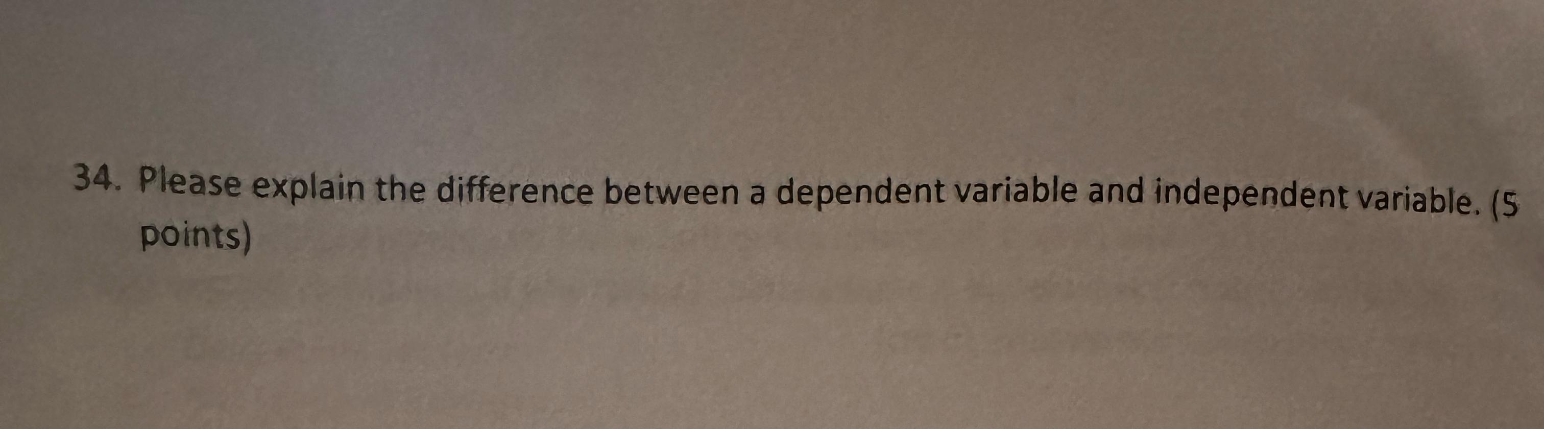 Solved Please explain the difference between a dependent | Chegg.com