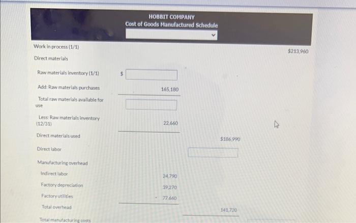 Solved Total raw materials available for Less: Raw | Chegg.com