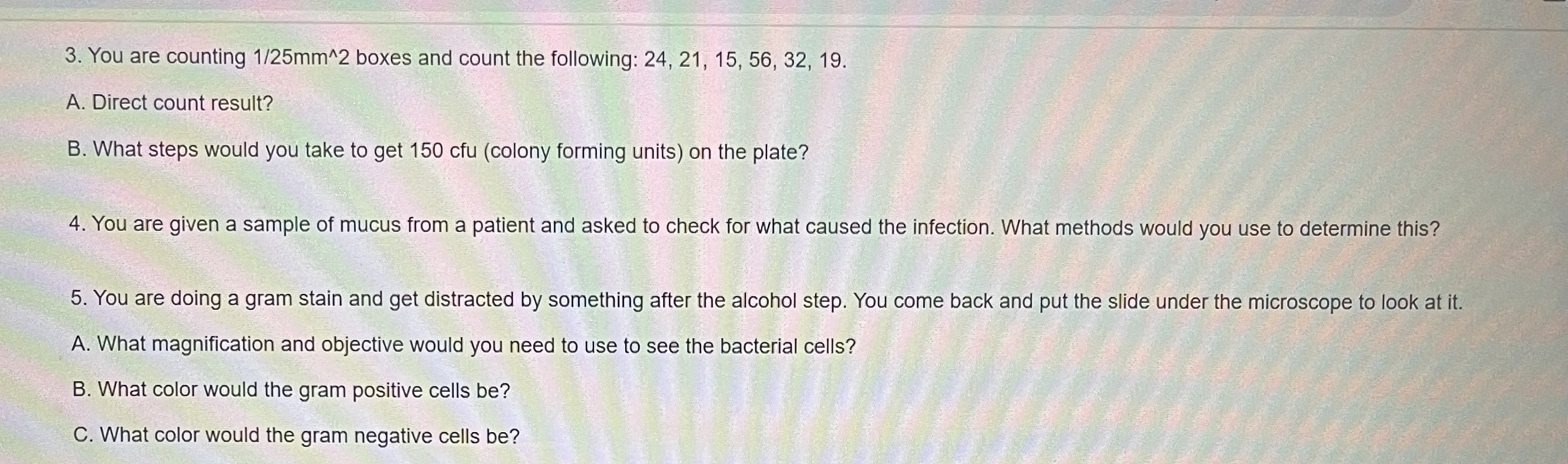 Solved You are counting 125mm???2 ﻿boxes and count the | Chegg.com