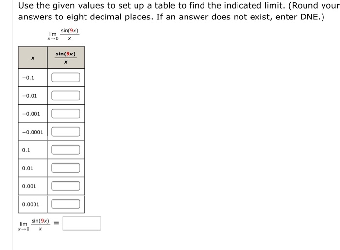 Solved Use the given values to set up a table to find the | Chegg.com