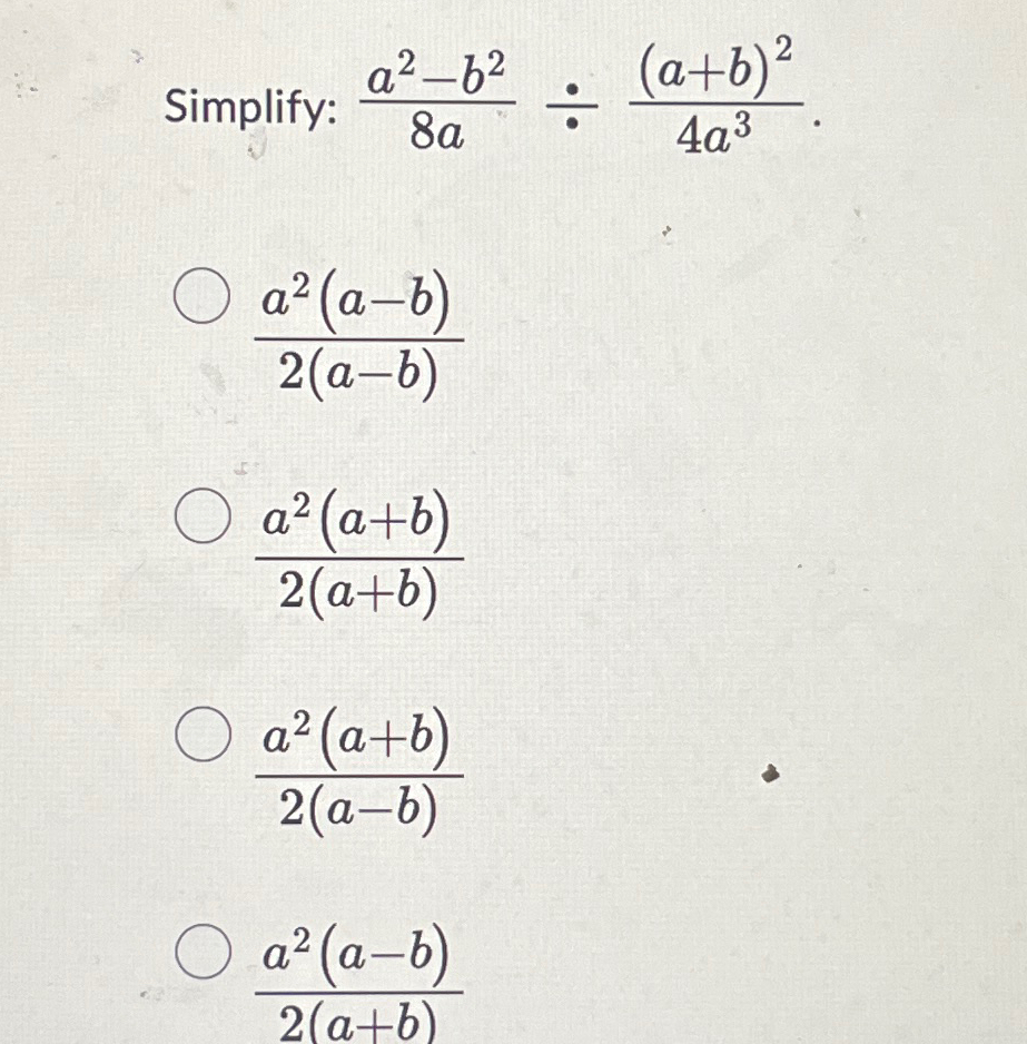 Solved Simplify: | Chegg.com