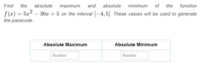 Solved Find the absolute maximum and absolute minimum of the | Chegg.com