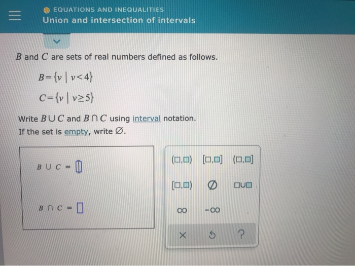 Solved III © EQUATIONS AND INEQUALITIES Union and | Chegg.com