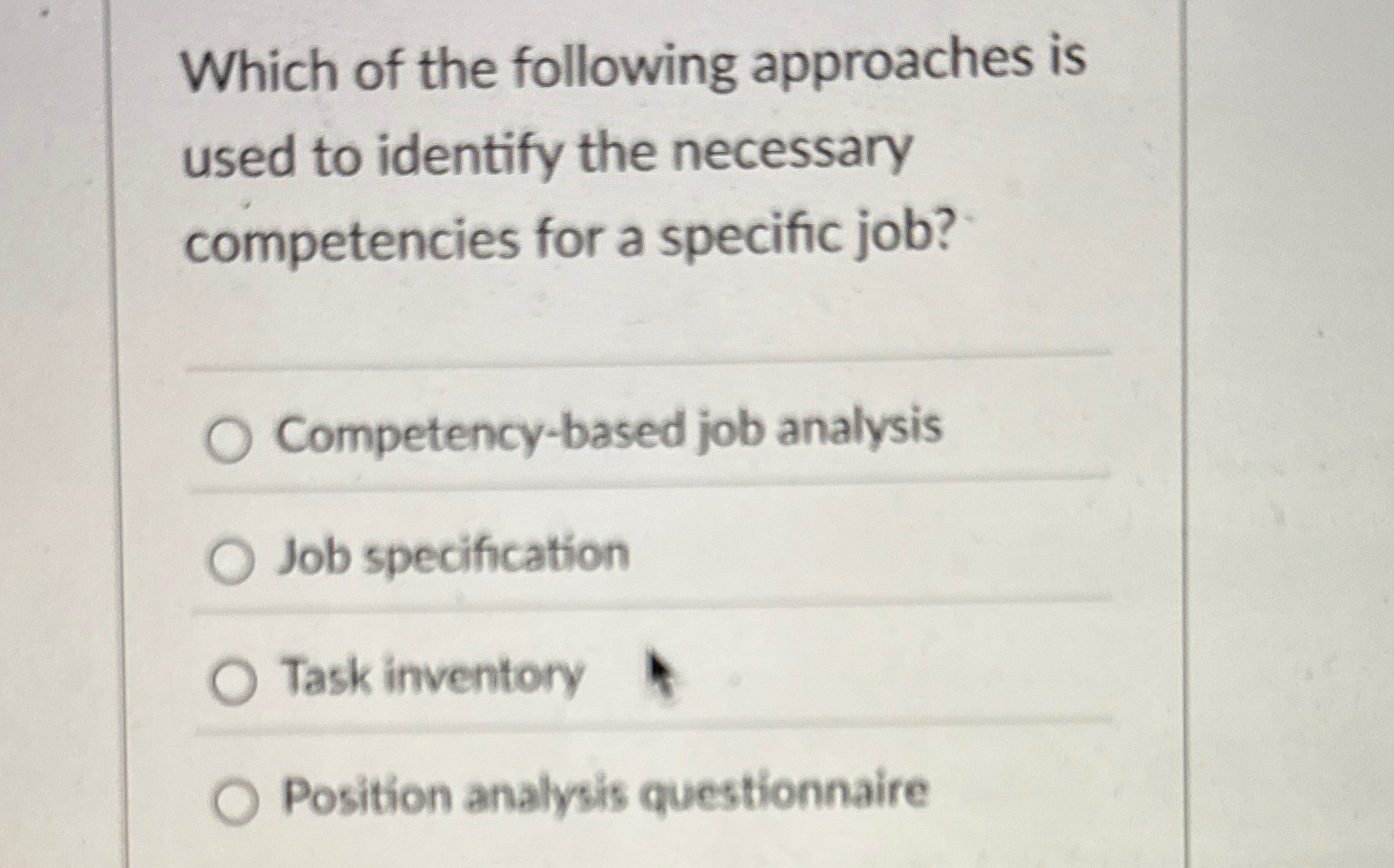 Solved Which of the following approaches isused to identify | Chegg.com