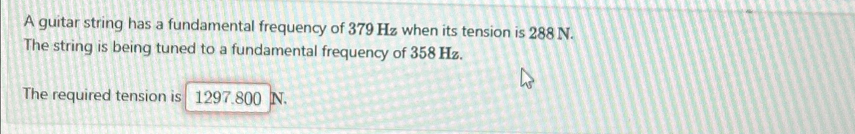 Solved A guitar string has a fundamental frequency of 379Hz | Chegg.com