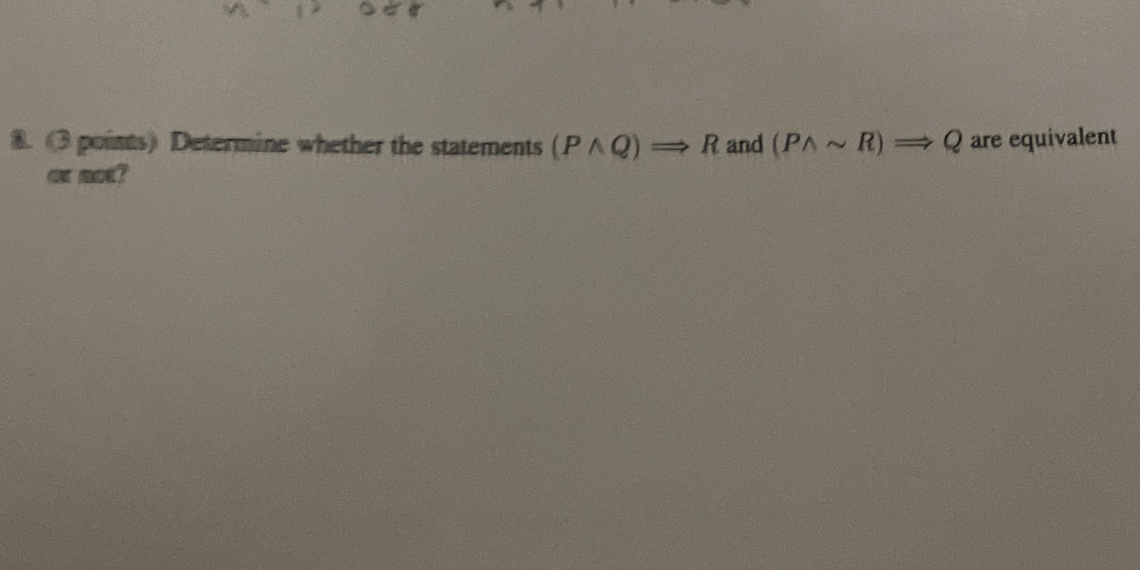Solved (3 ﻿points) ﻿Detennine whether the statements | Chegg.com