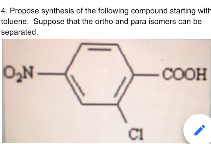 Solved 4. Propose synthesis of the following compound | Chegg.com