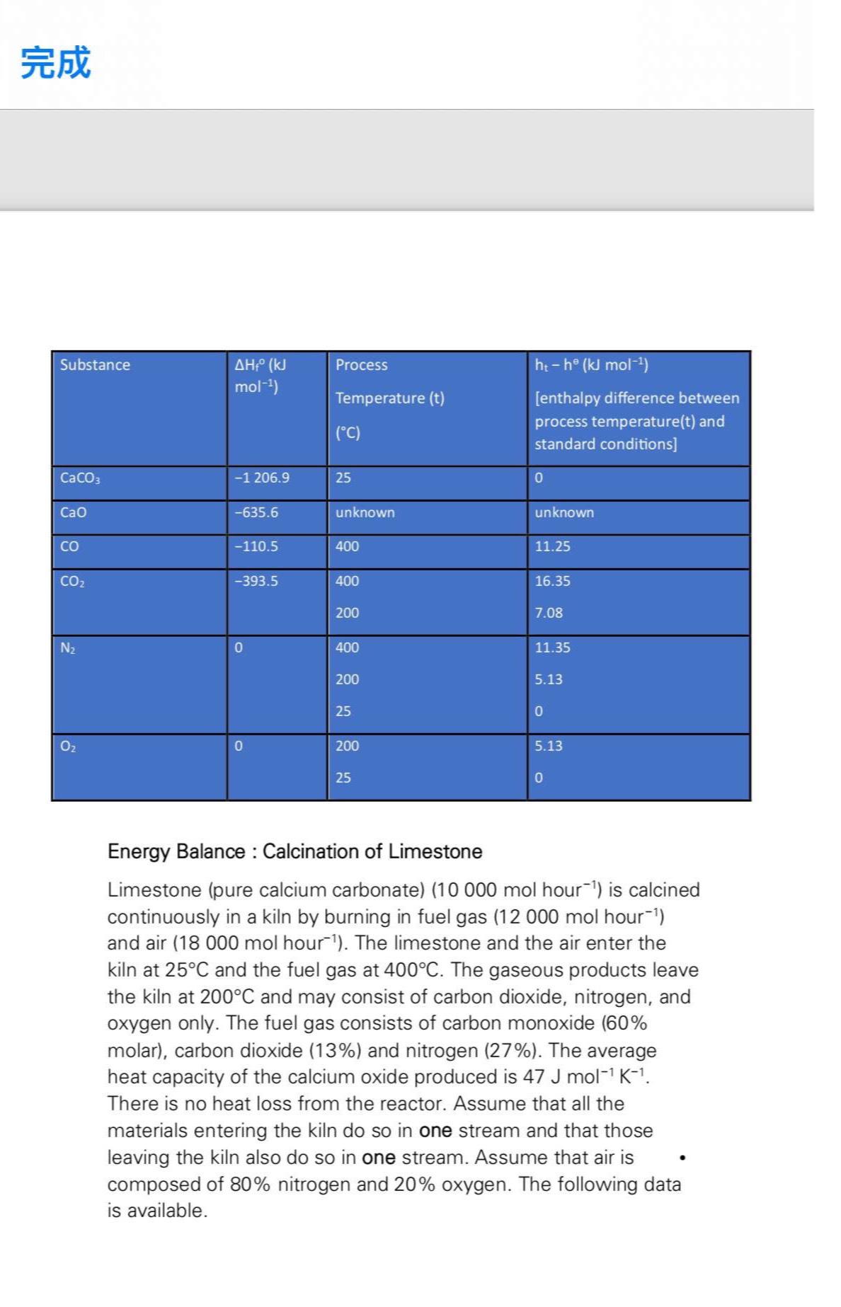 Solved Starting from material balance Calculation energy | Chegg.com