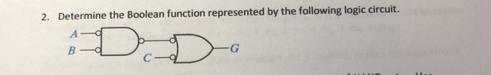 Solved 2. Determine the Boolean function represented by the | Chegg.com