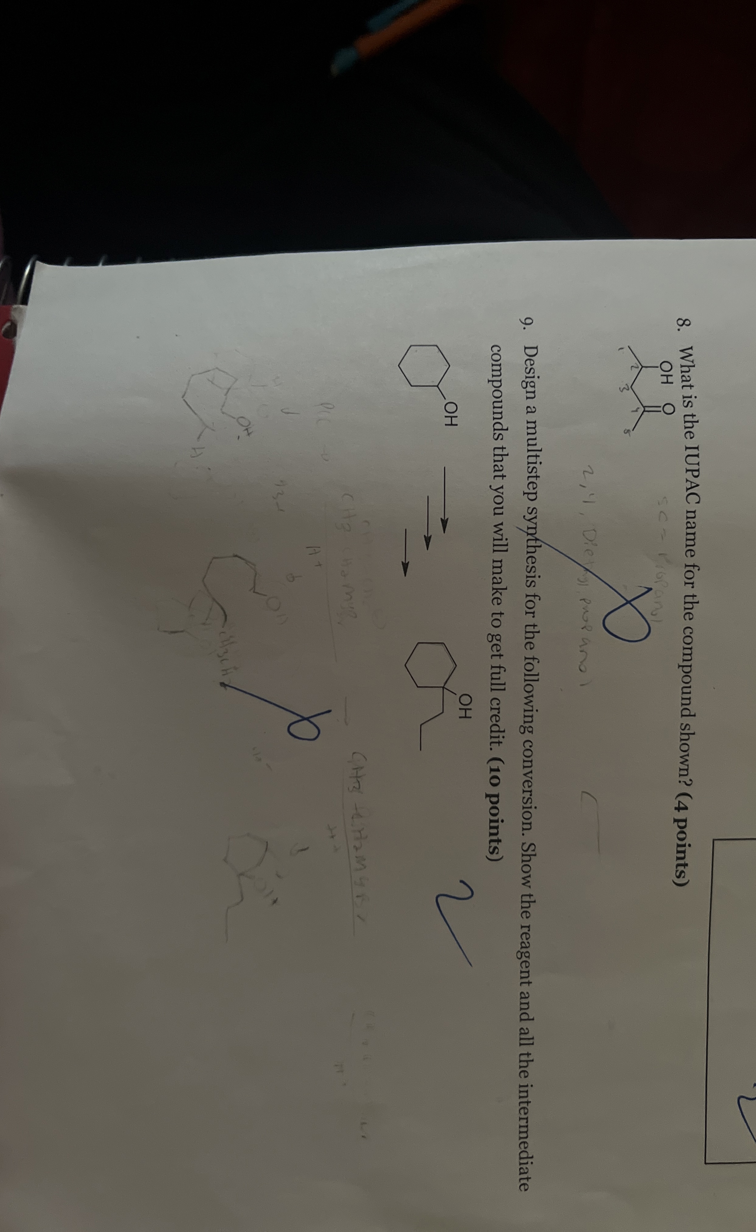 Solved What is the IUPAC name for the compound shown? (4 | Chegg.com