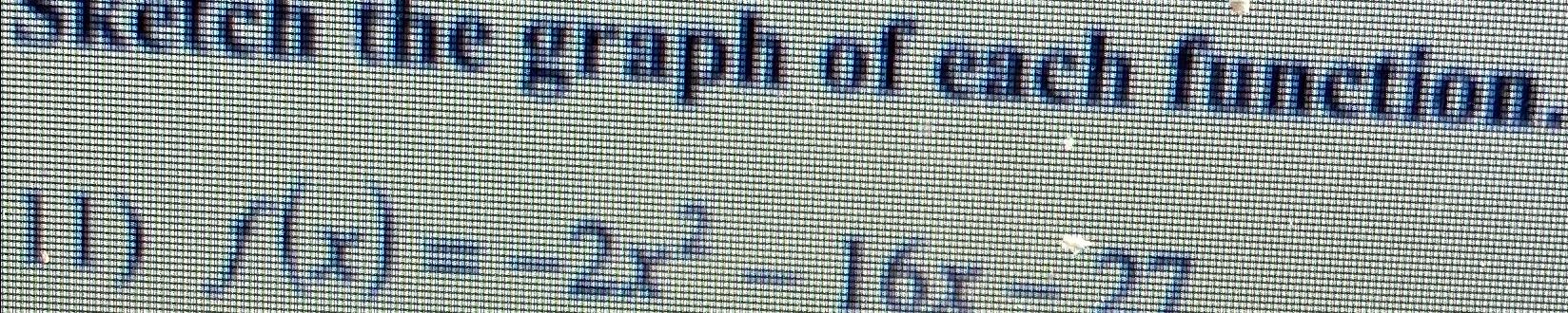 Solved Solve using quadratic formulaf(x)=-2x2-16x-27 | Chegg.com