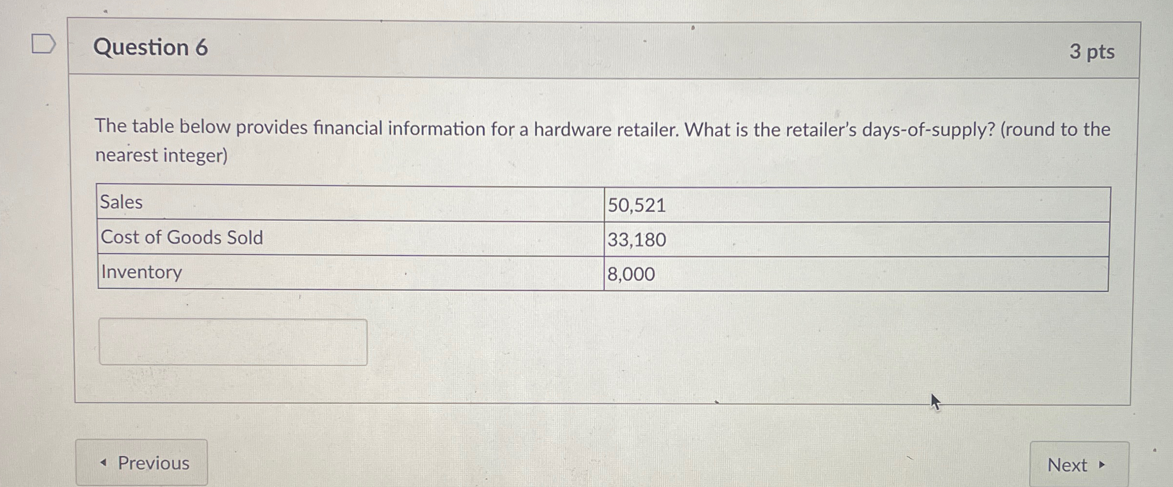 Solved Question 63 ﻿ptsThe table below provides financial | Chegg.com