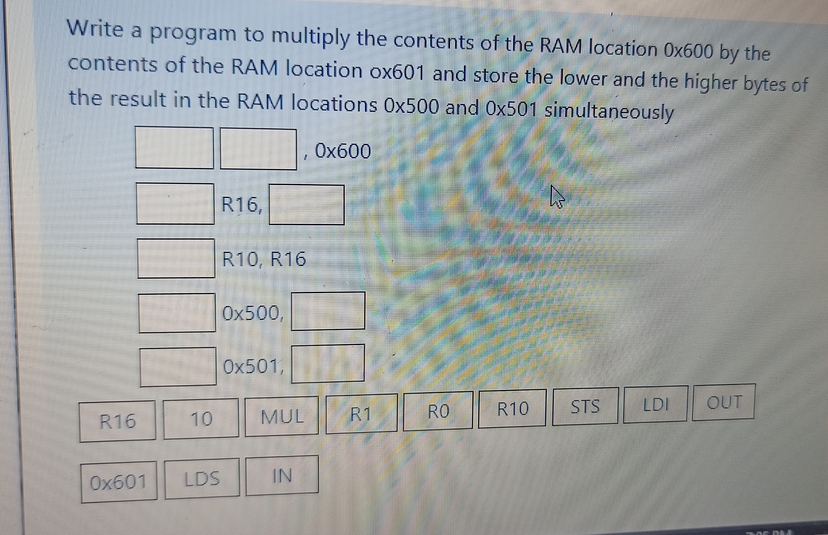 Solved Write a program to multiply the contents of the RAM | Chegg.com