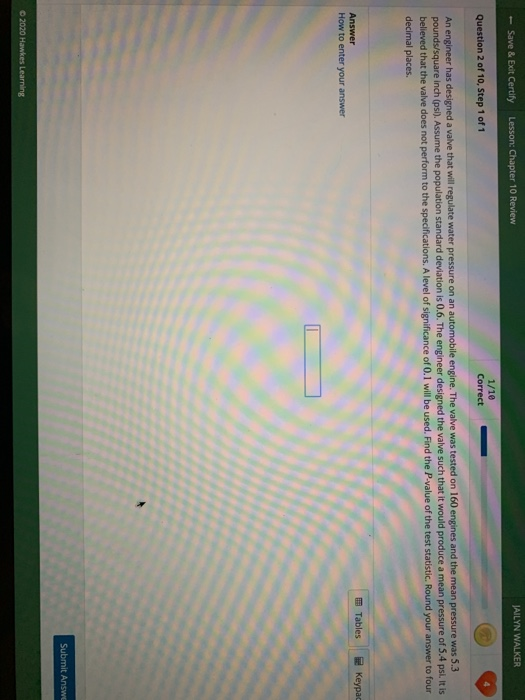 Solved JAILYN WALKER - Save & Exit Certify Lesson: Chapter | Chegg.com