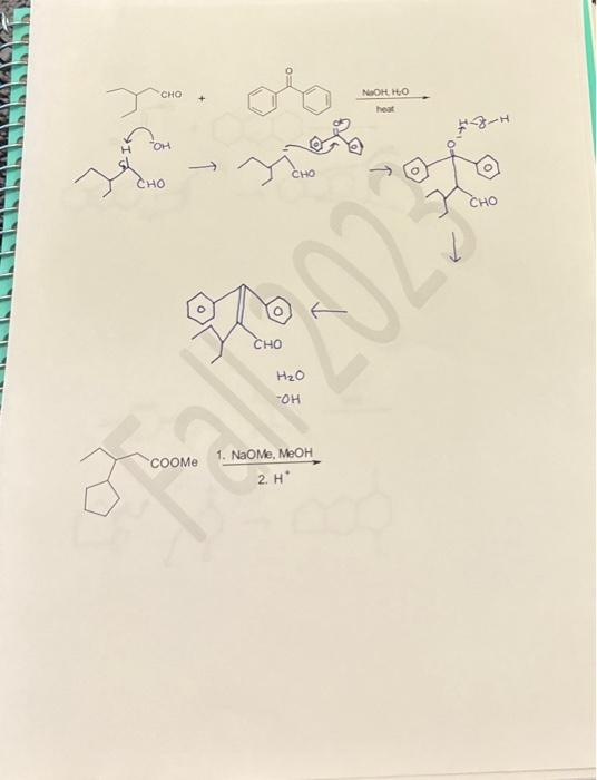 Solved H2O −OH 1. NaOMe,MeOH 2. H∗FROM SPRING 2022 Br− 1. 1. | Chegg.com