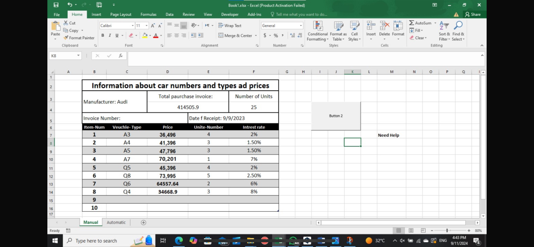 Solved I want you to write a VBA code that transfers all the | Chegg.com