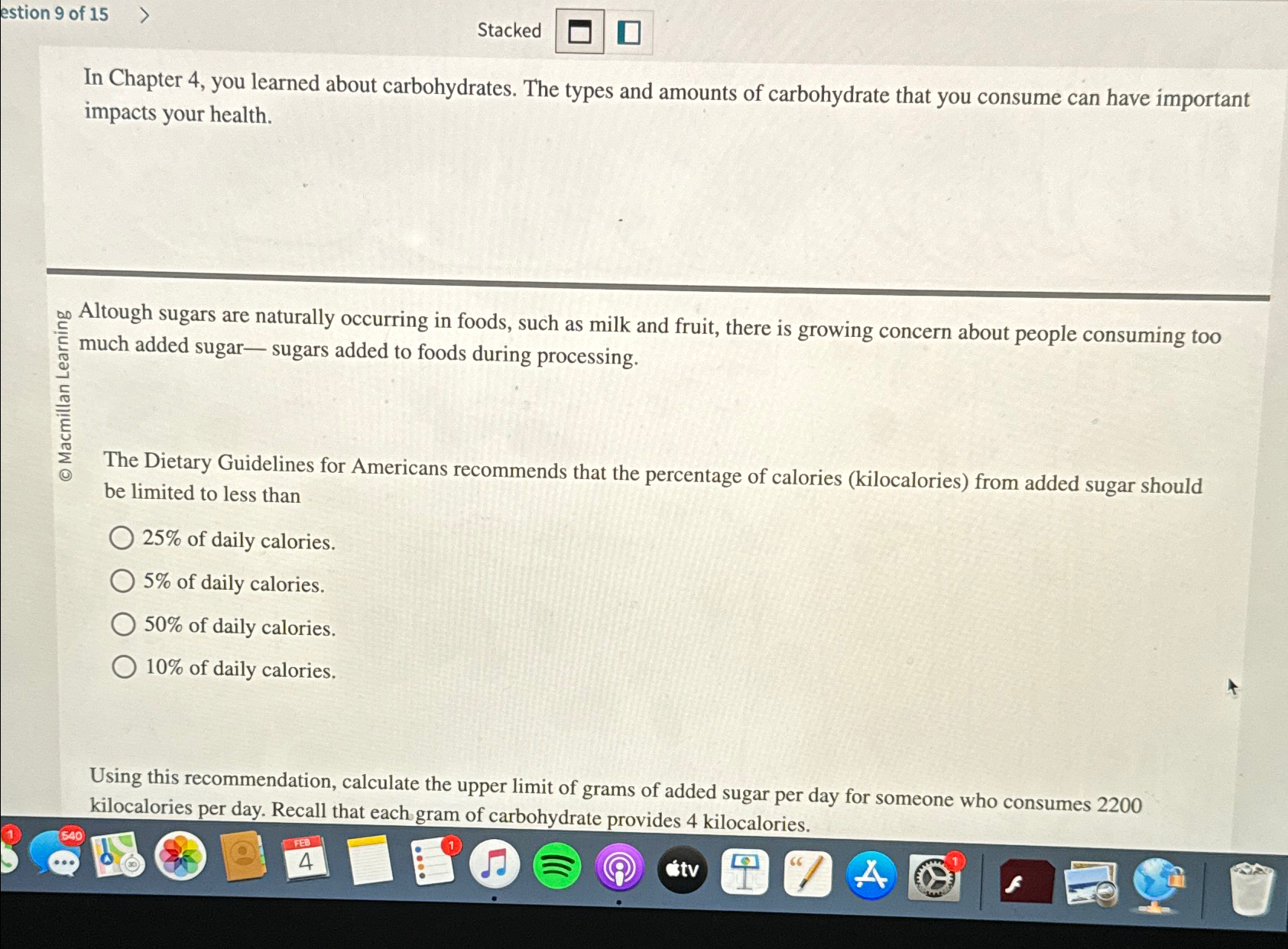 Solved estion 9 ﻿of 15StackedIn Chapter 4, ﻿you learned | Chegg.com