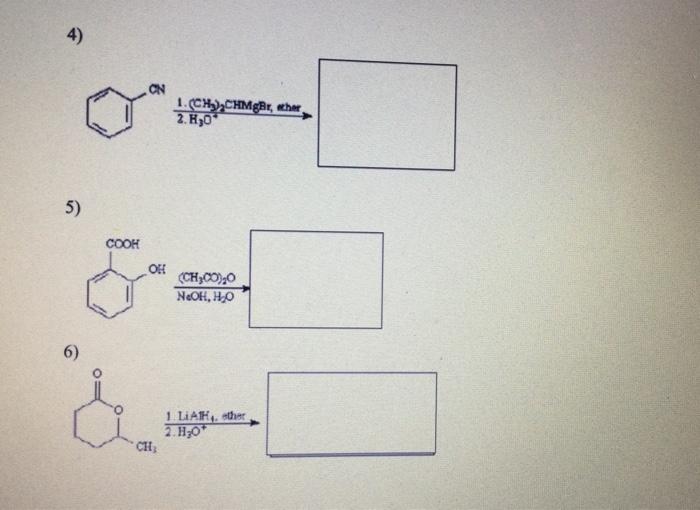 Solved CN 1.CH),CHMgBr, her 2.8909 5) COOH OH (CH300,0 NcOH, | Chegg.com