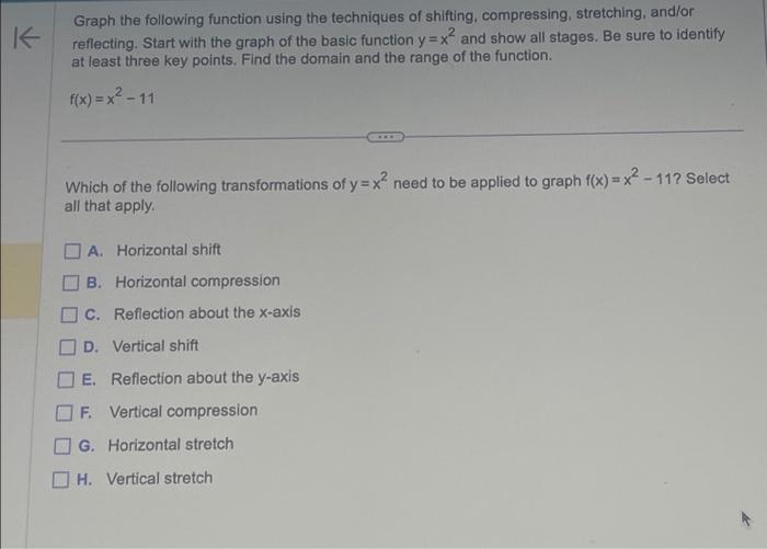 Solved K Graph the following function using the techniques | Chegg.com
