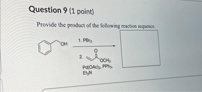 Solved Provide the product of the following reaction | Chegg.com