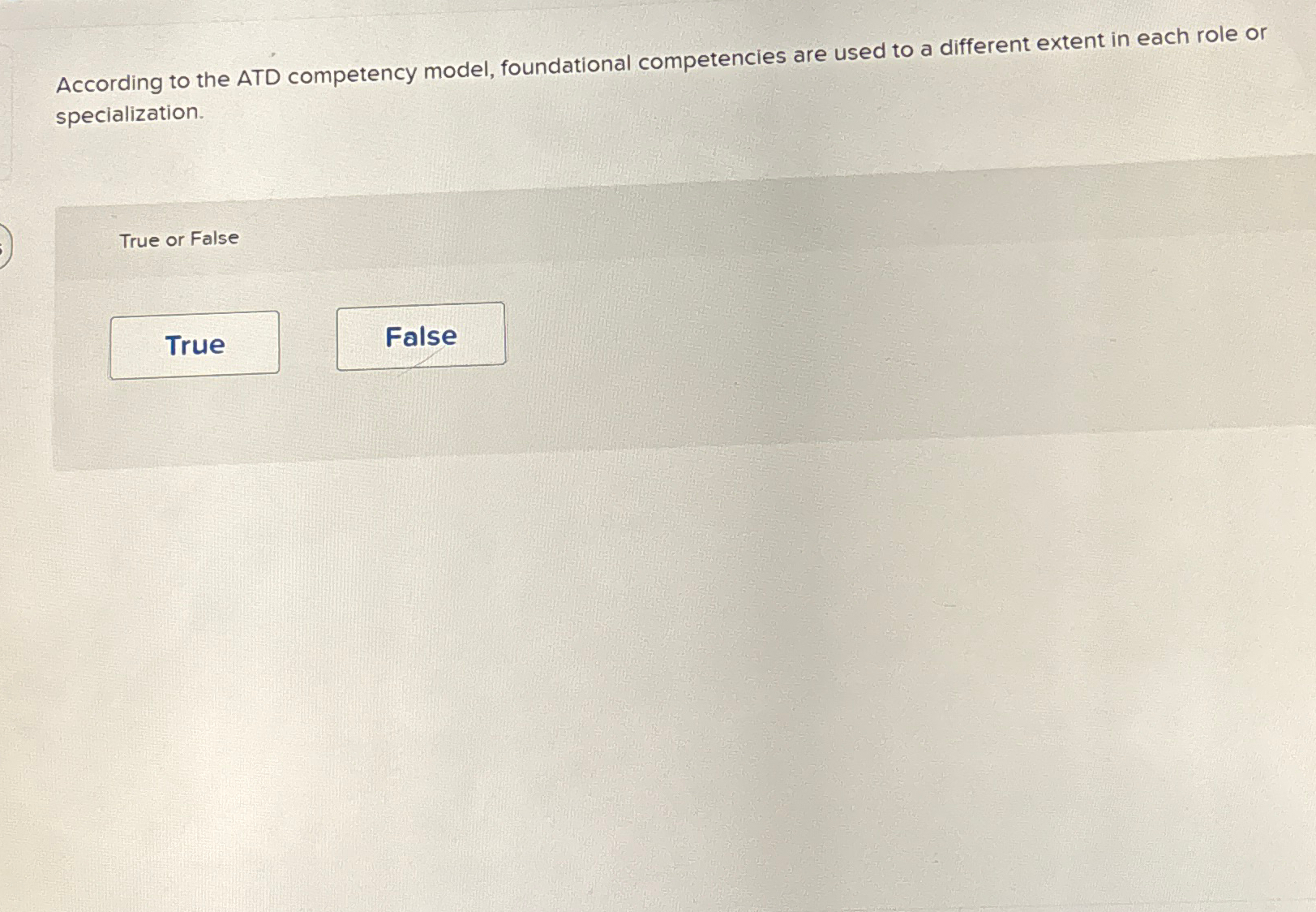 Solved According to the ATD competency model, foundational | Chegg.com