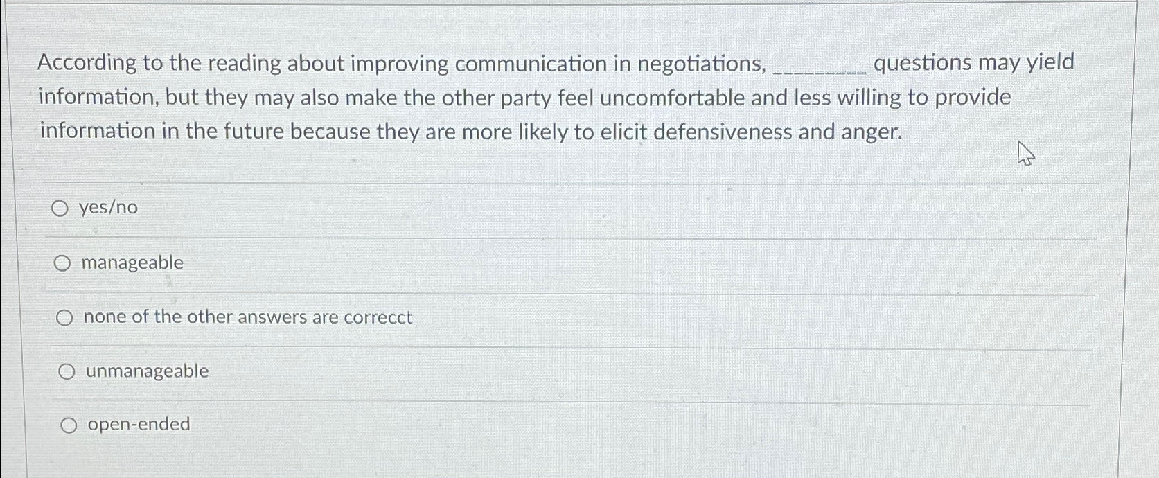 Solved According to the reading about improving | Chegg.com