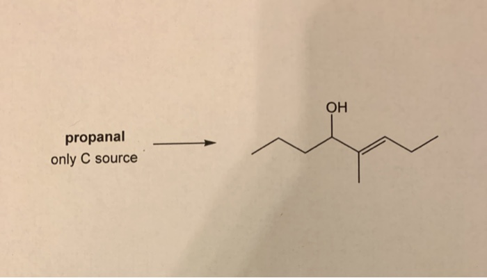 Solved propanal only C source | Chegg.com