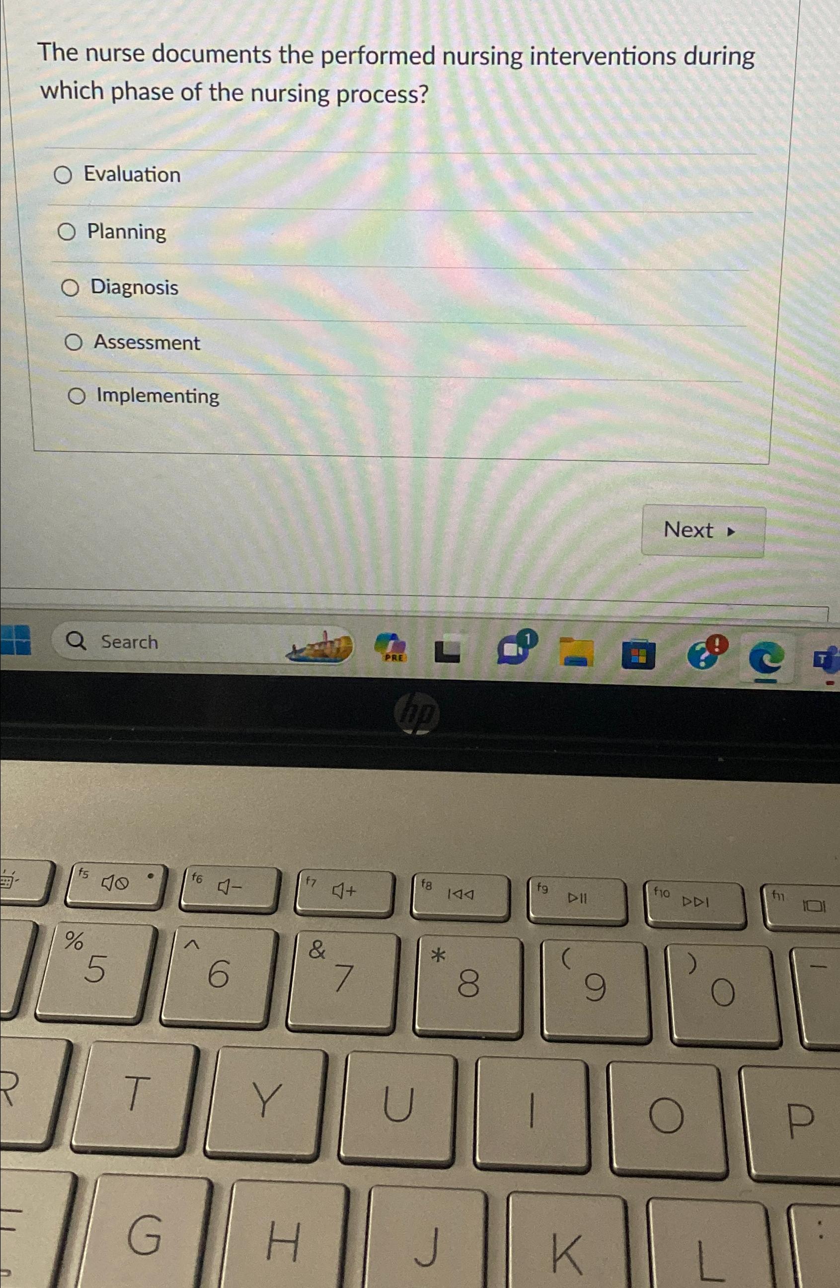 Solved The nurse documents the performed nursing | Chegg.com