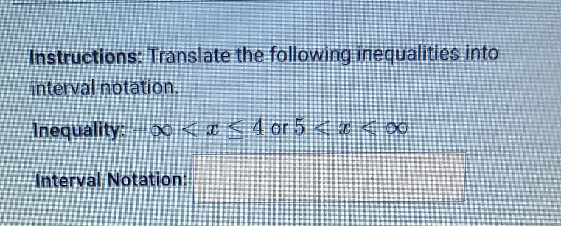 Solved Instructions: Translate the following inequalities | Chegg.com