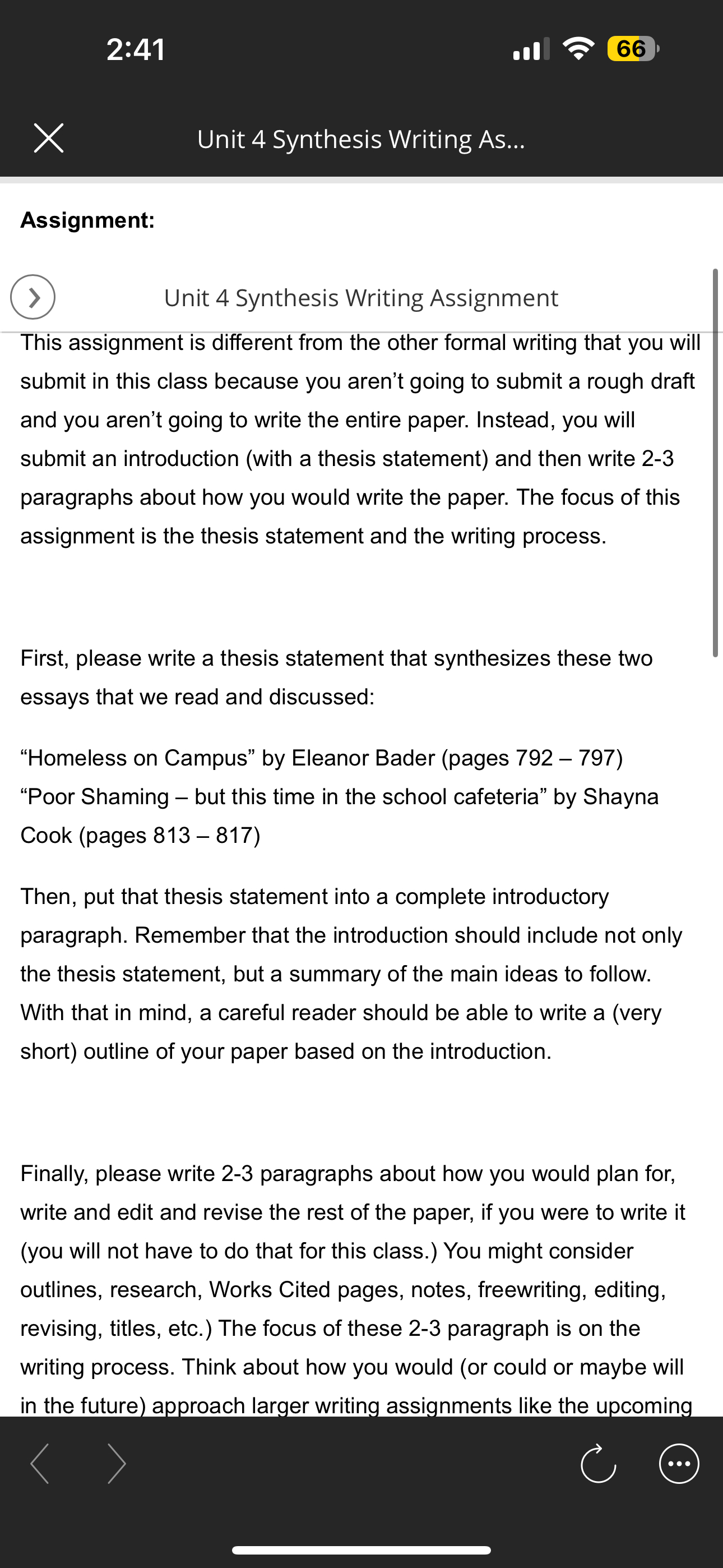 2:41all66Unit 4 ﻿Synthesis Writing | Chegg.com