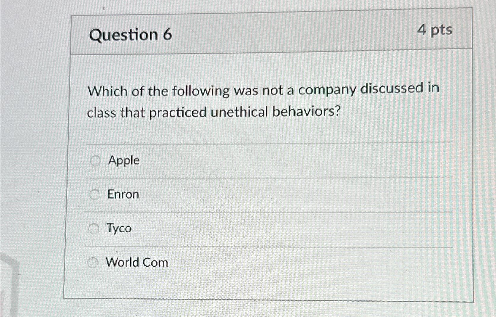 Solved Question 64 ﻿ptsWhich of the following was not a | Chegg.com