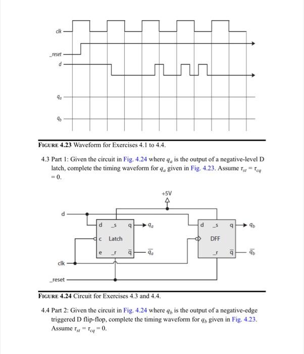 Solved 4.1 Part 1: Given the circuit in Fig. 4.22 where qa | Chegg.com