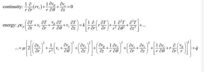 Solved Problem #1: Using the Equation of Continuity and the | Chegg.com