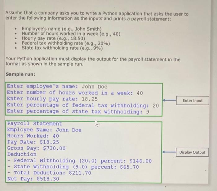 Solved Assume that a company asks you to write a Python | Chegg.com