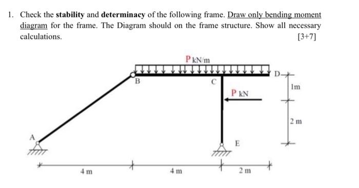 Solved 1. Check the stability and determinacy of the | Chegg.com
