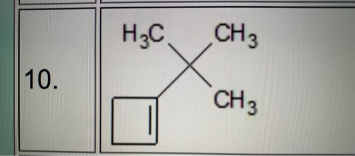 Solved HC CH3 10. CH3 | Chegg.com