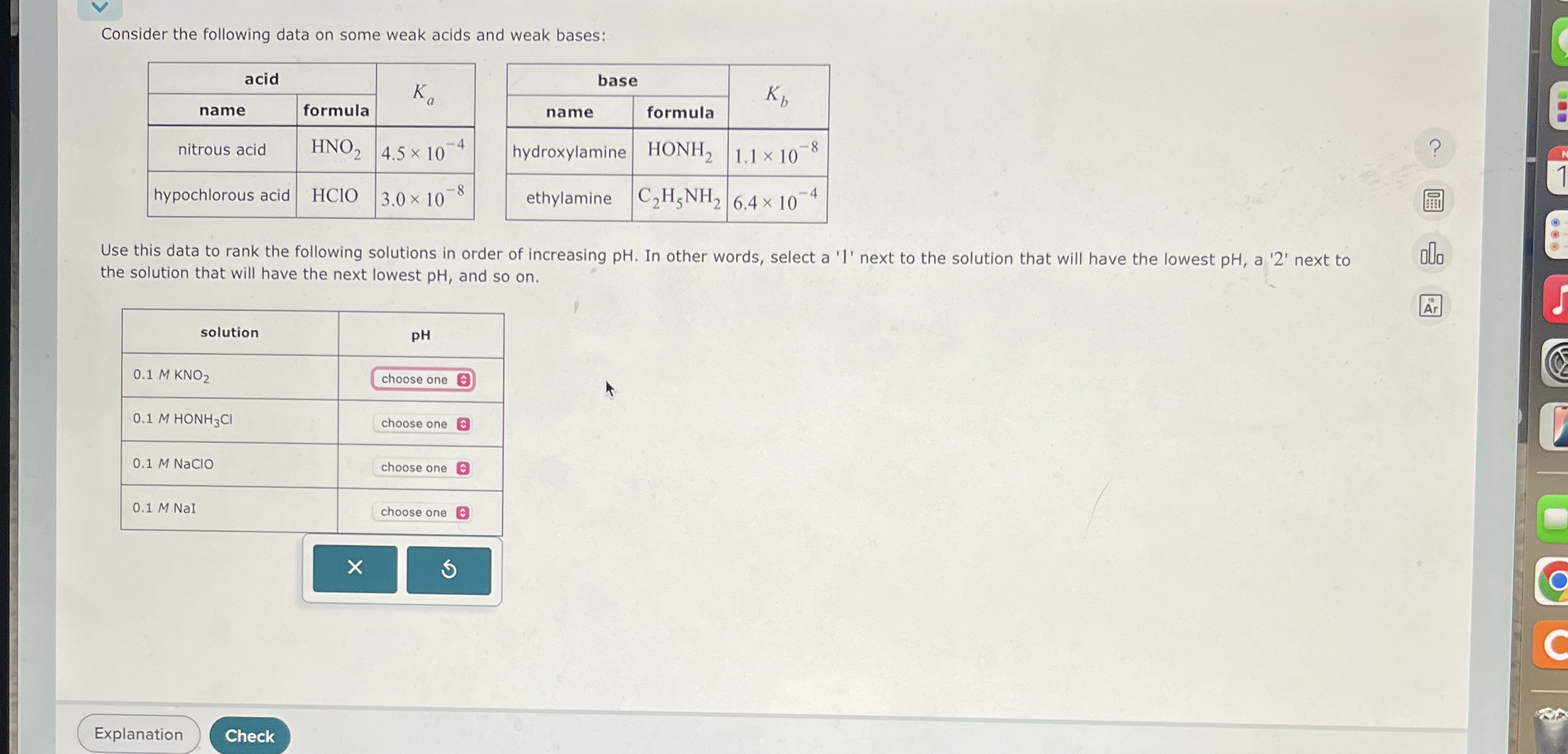Solved by an EXPERT Consider the following data on some weak acids and | Chegg.com