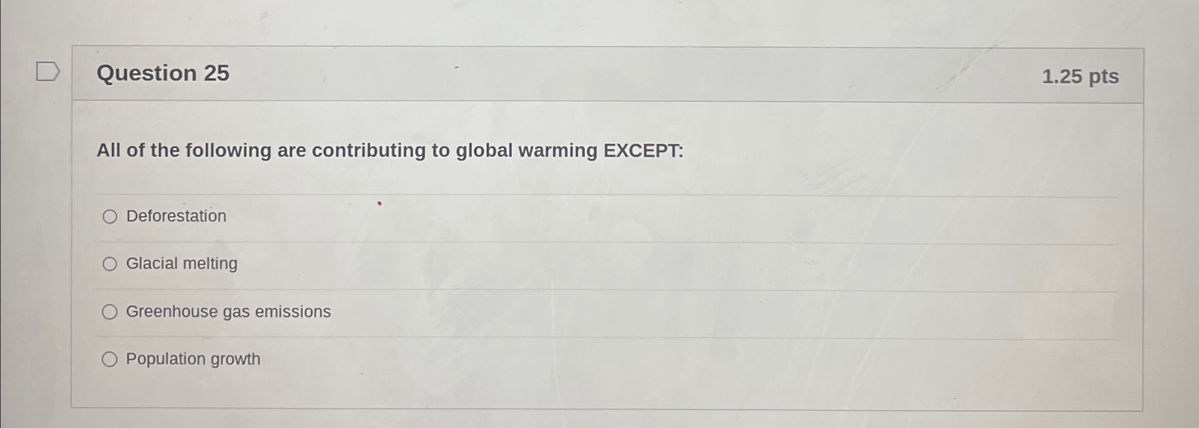 Solved Question 251.25 ptsAll of the following are | Chegg.com Solved Question 251.25 ptsAll of the following are | Chegg.com