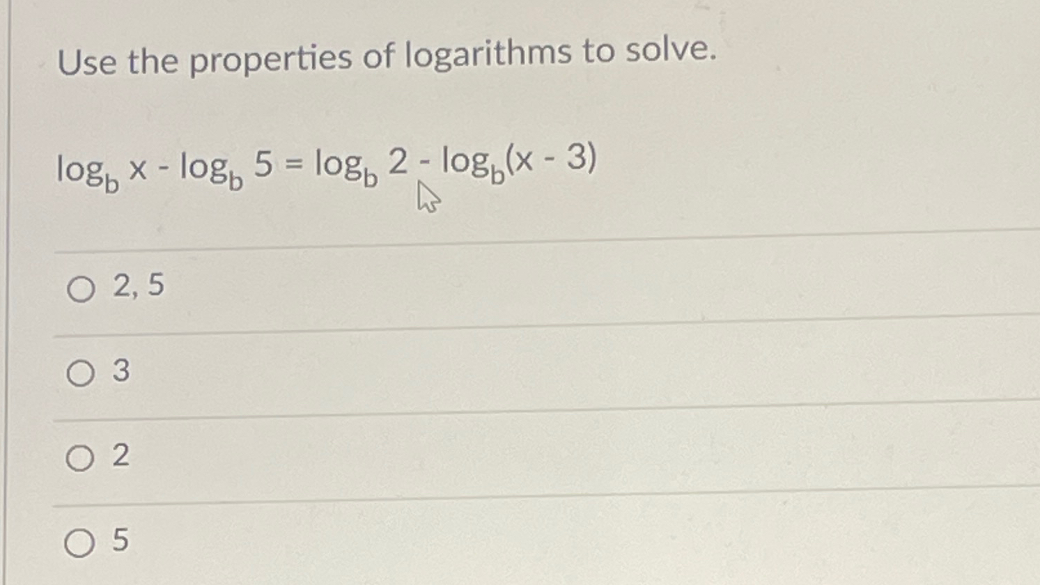 Solved Use the properties of logarithms to | Chegg.com