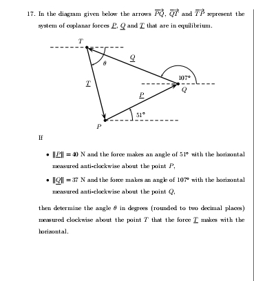 Solved In the diagram given below the arrows vec(PQ),vec(QT) | Chegg.com